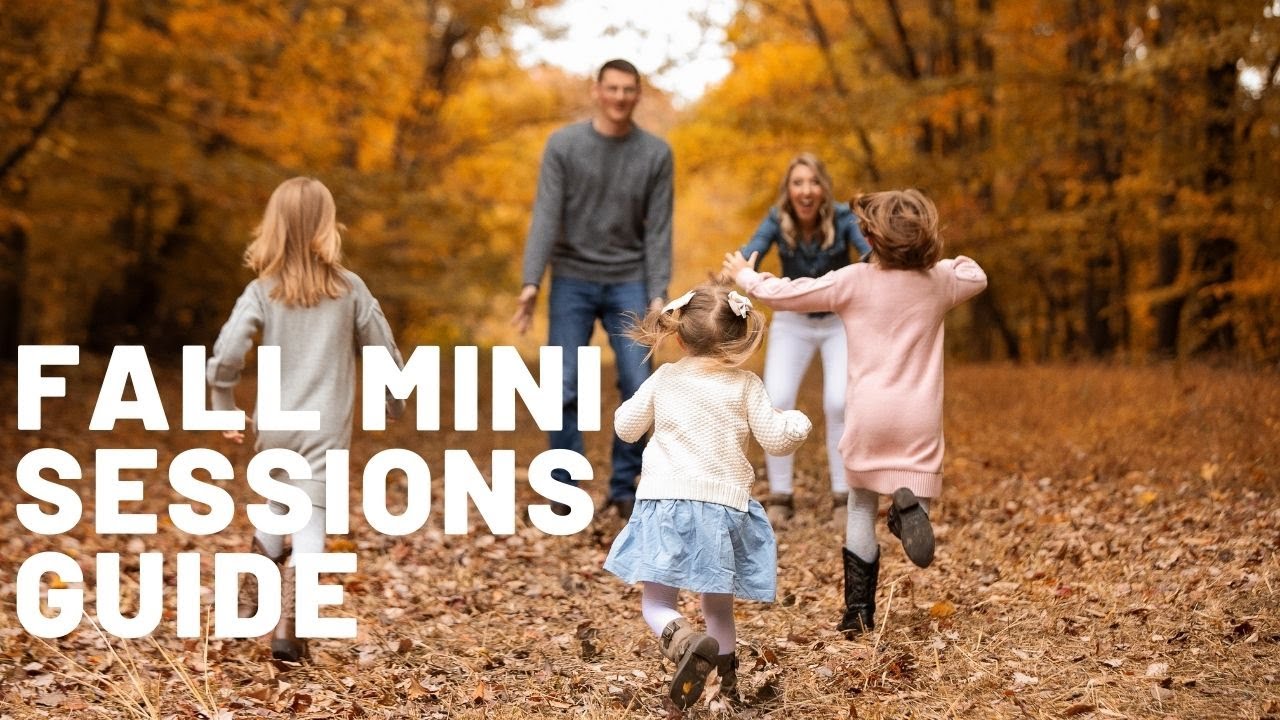 How to do fall mini sessions - 20 min seasonal photo shoots - YouTube