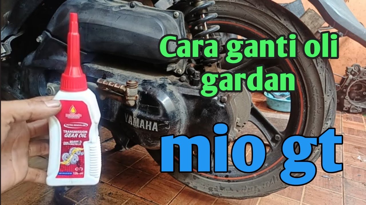 cara ganti oli gardan mio gt - YouTube