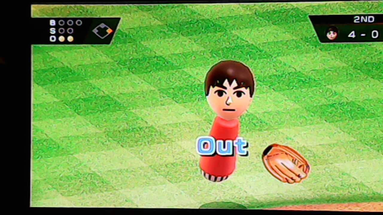 Mii Baseball vs Computer - YouTube