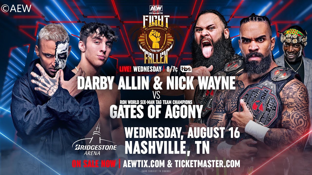 Darby Allin & Nick Wayne vs Gates of Agony / Tag Team Match / AEW ...