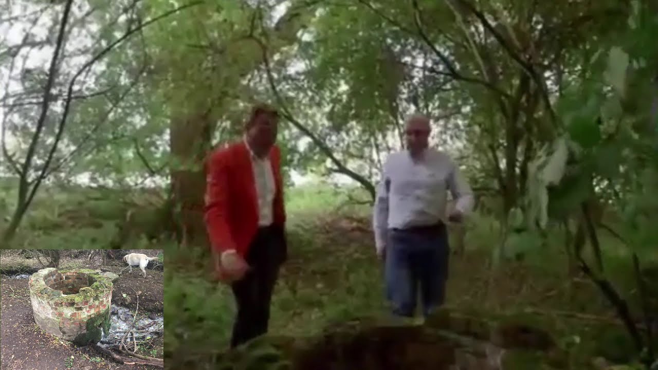 Chris Lloyd shows TV Star Michael Portillo the Canny Well in Croft-on ...