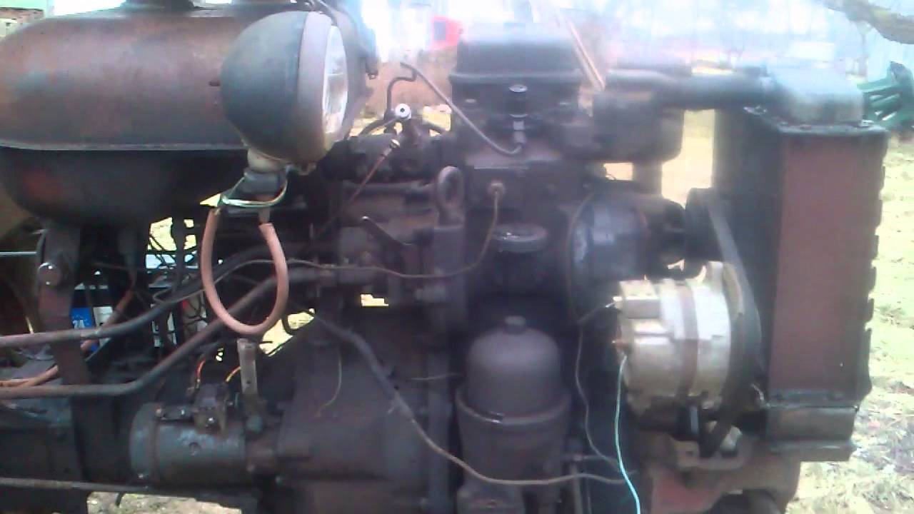 DT 20 engine runing (Трактор ДТ-20) - YouTube