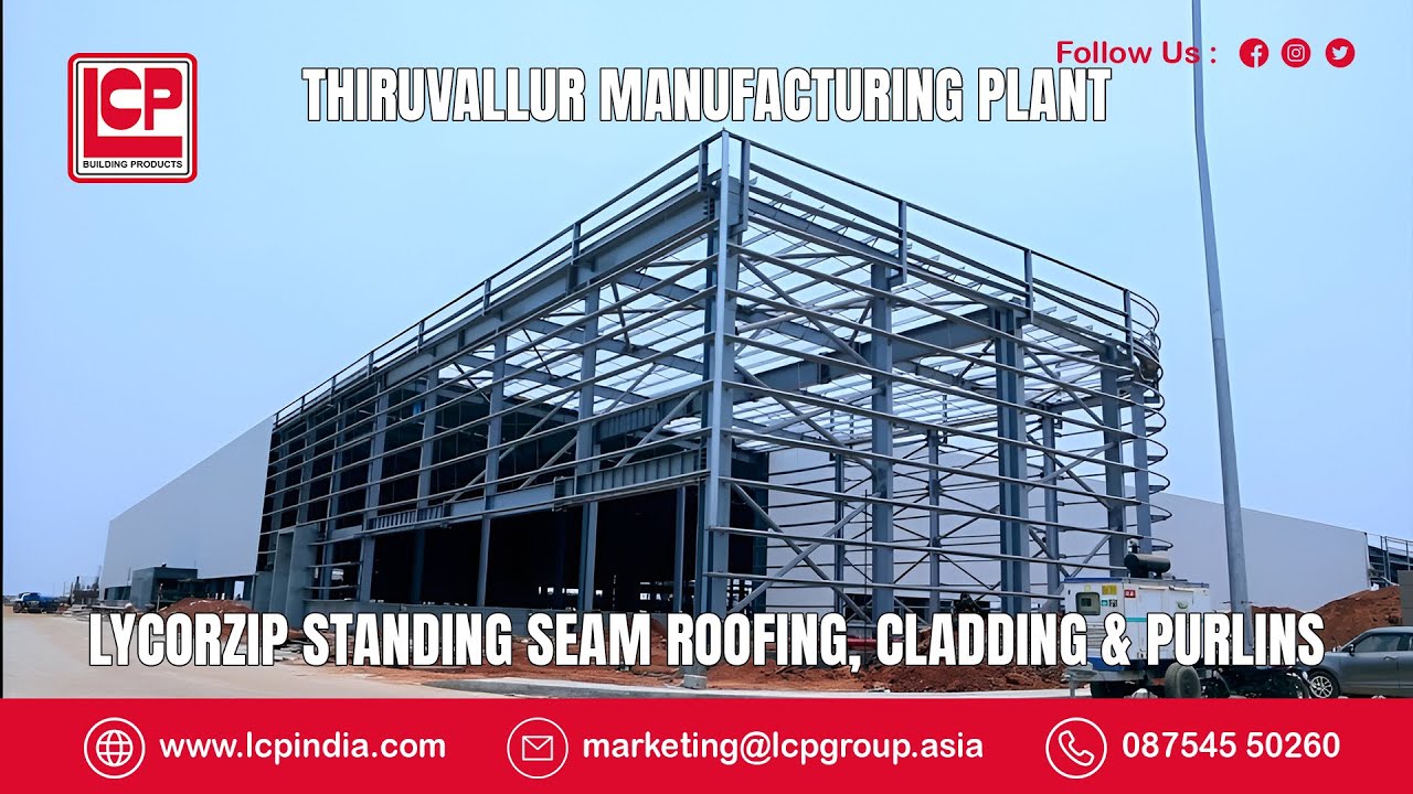 LCP Lycorzip Standing Seam Roofing, Cladding & Purlins at Thiruvallur ...