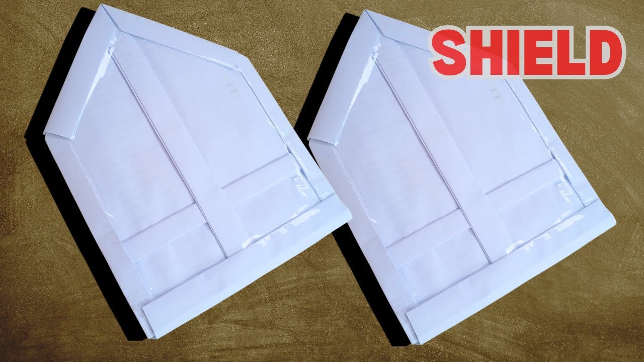 How to Make a SHIELD from Paper - YouTube