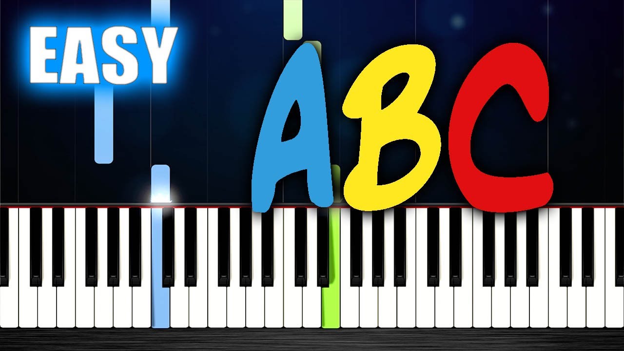 The ABC Song - EASY Piano Tutorial - YouTube