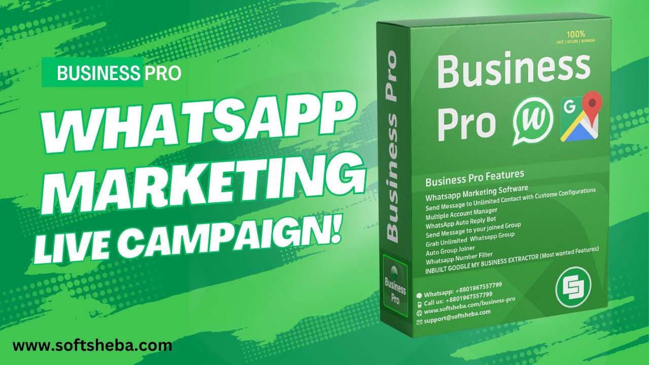 Business Pro Live Campaign with Multiple Accounts | Rotate WhatsApp Marketing | Softsheba.com ...