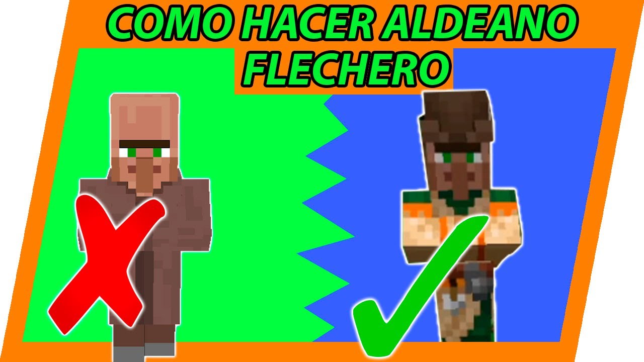 COMO HACER un ALDEANO FLECHERO [FÁCIL y RÁPIDO] - GUÍA MINECRAFT JAVA ...