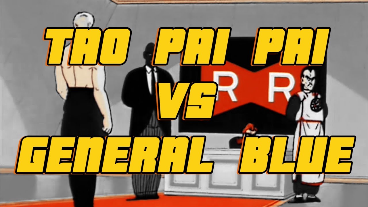 TAO PAI PAI VS GENERAL BLUE #dragonball - YouTube