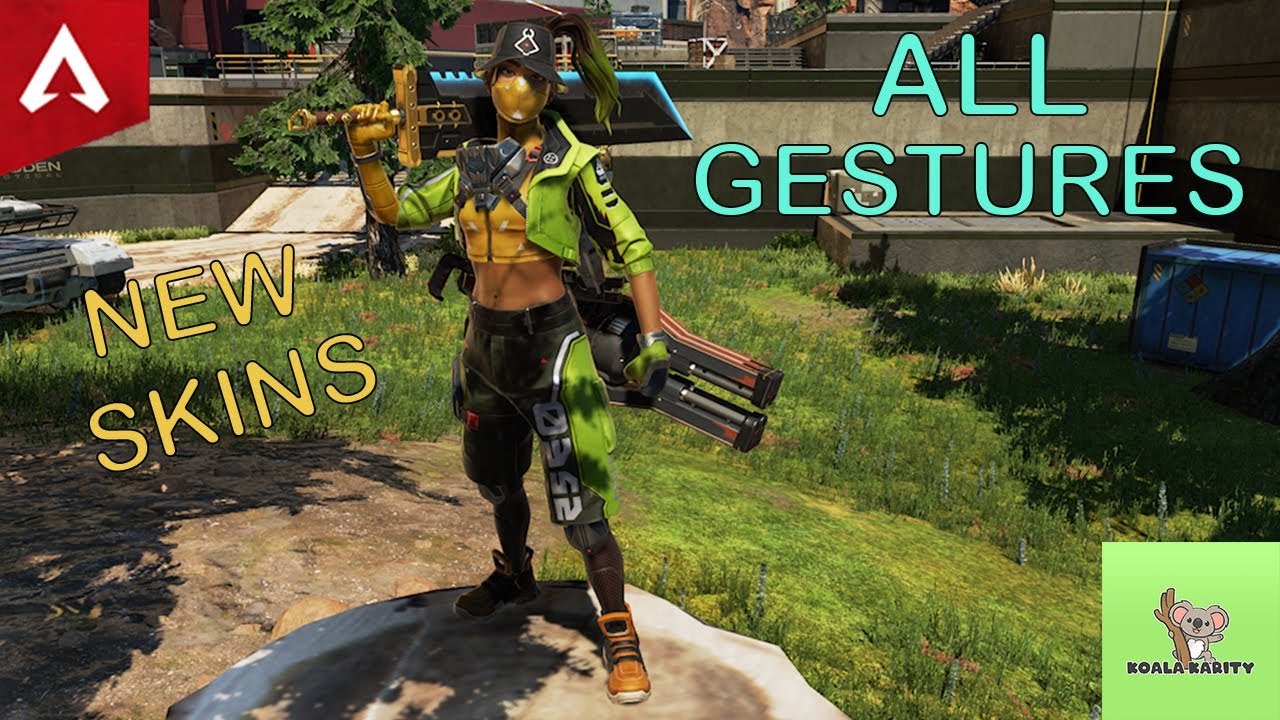 New Legendary Skin for Rampart (Acid Hype), All Gestures. [Apex Legends ...