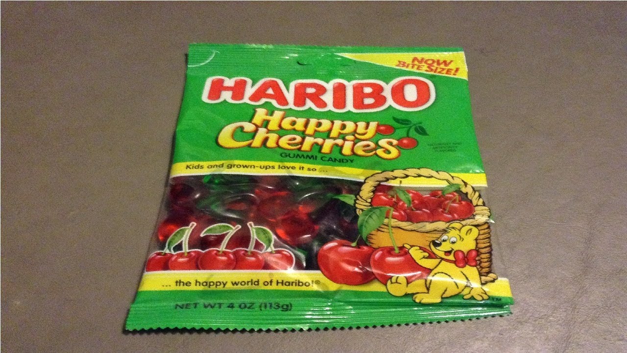 Taste Testing - Haribo Happy Cherries Gummi Candy - YouTube