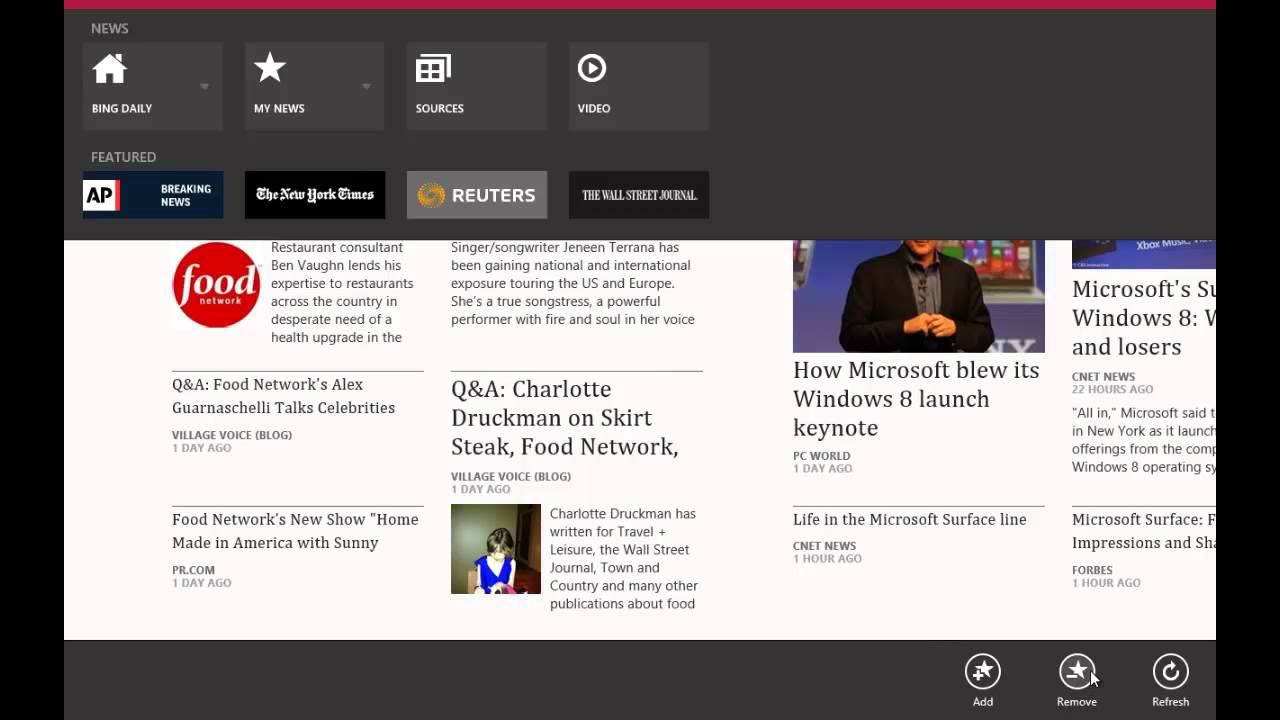 Windows 8 App Review - News (Native) - YouTube