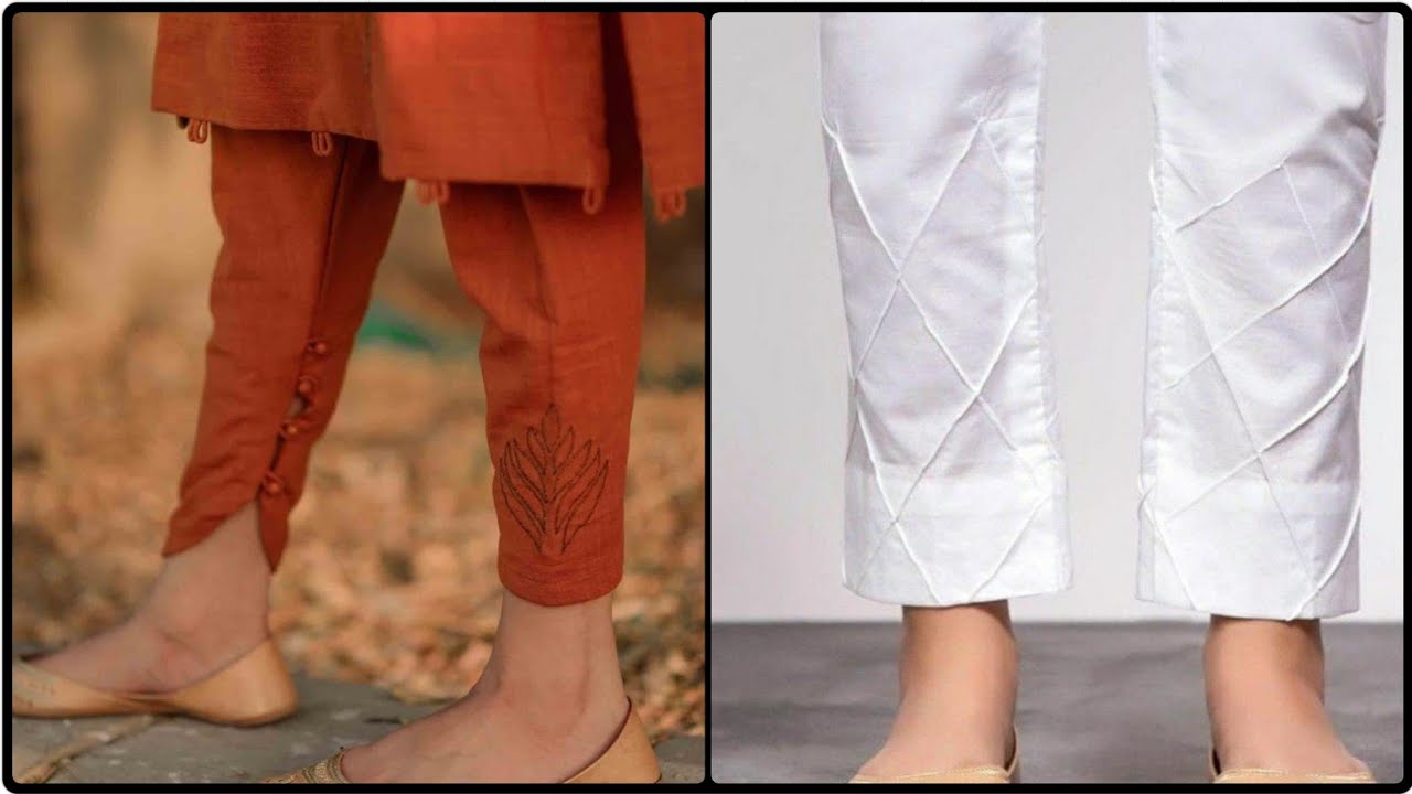 New Trousers, Capri, Shalwar Poncha Designs - YouTube