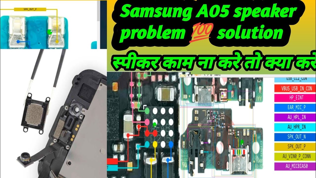 Samsung A05 Speaker Receiver Problem 💯 solution स्पीकर काम ना करें तो ...