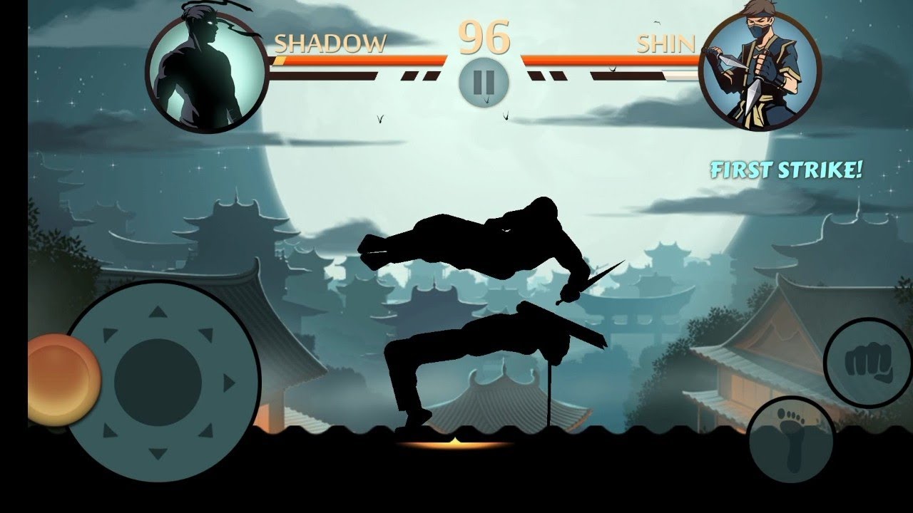 Shadow Fight 2 fighting with lynx's first bodyguard ⚔️||Shadow vs Shin ...