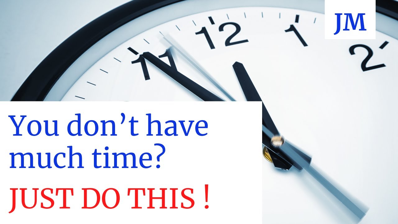 TIME MANAGEMENT - (The 30 minutes rule). - YouTube