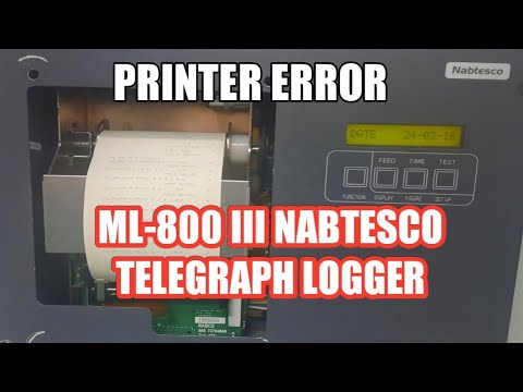 ML-800 III NABTESCO TELEGRAPH LOGGER - YouTube