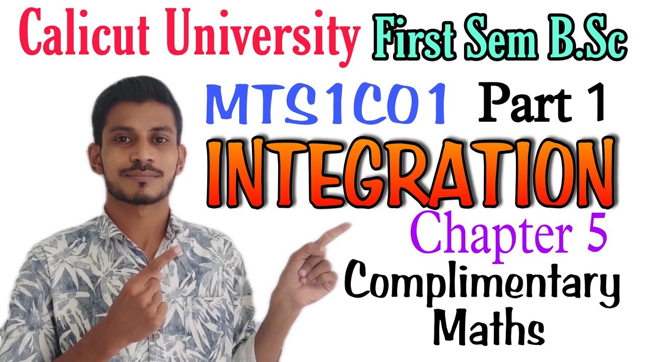 INTEGRATION | Calicut University Complementary Mathematics | Sigma ...