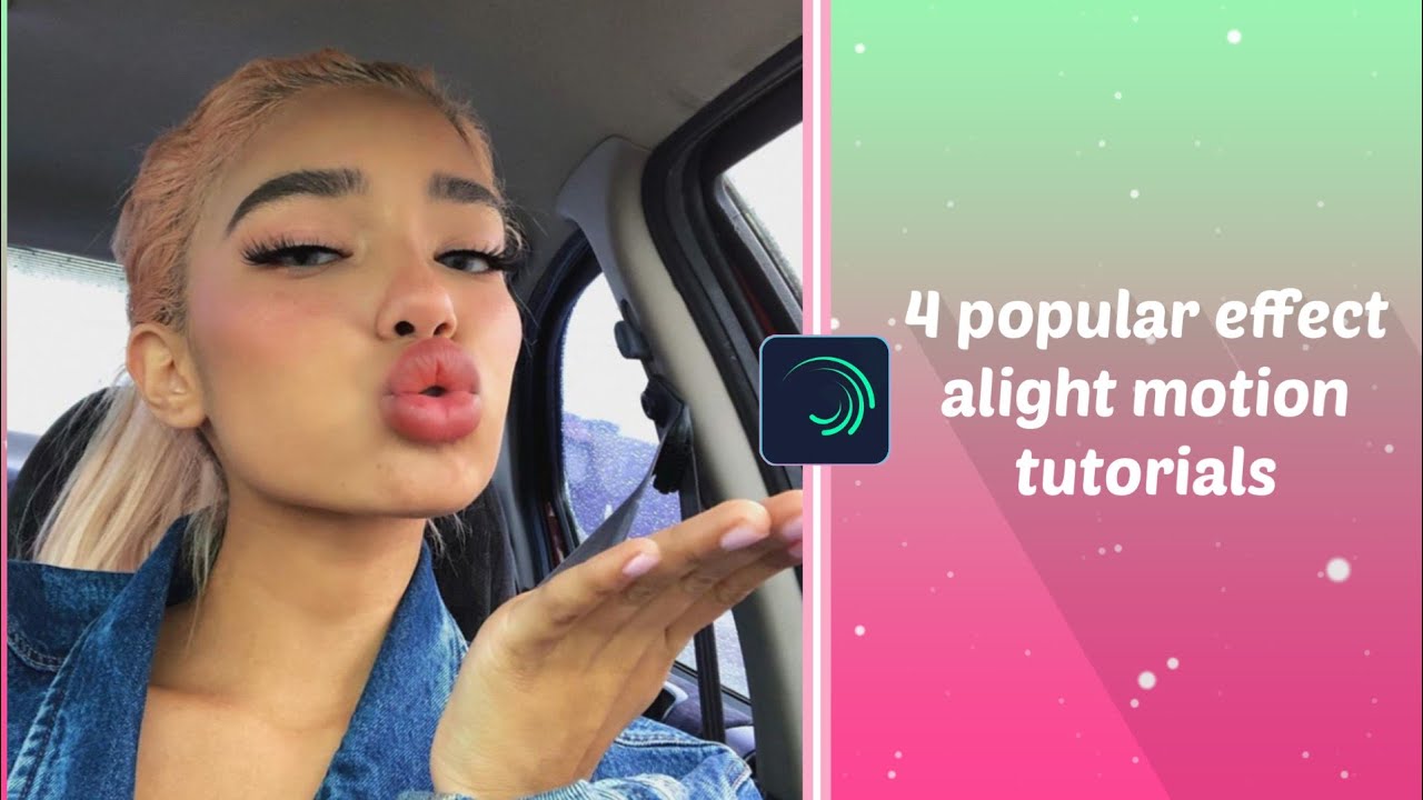 4 popular effect alight motion | (TV damage,smear,glitch, turbulent) tutorials - YouTube