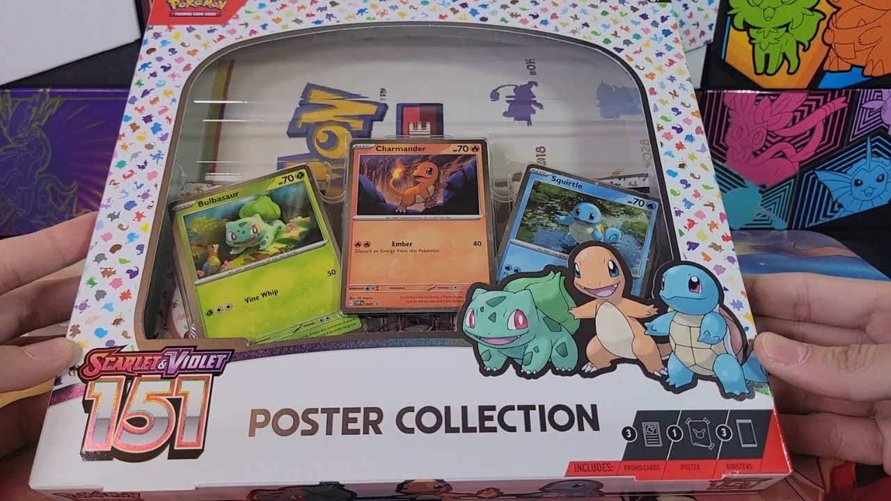 Pokemon SV 151 Poster Collection Opening - YouTube
