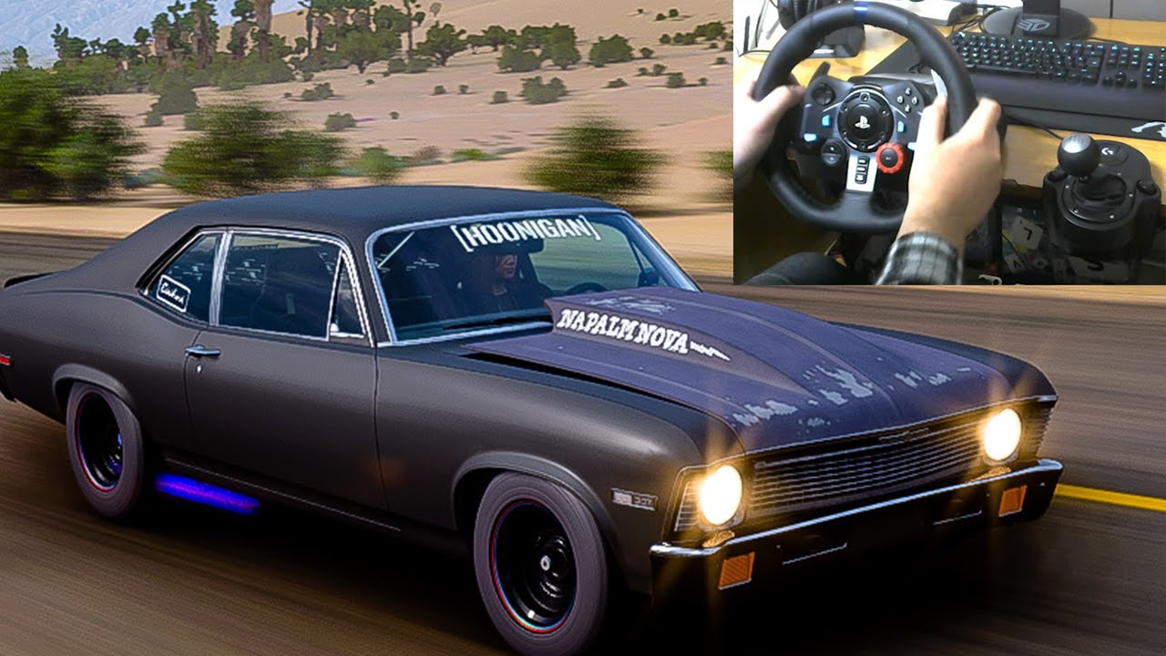 Hoonigan Chevrolet Napalm Nova 1972 Forza Horizon 5 - Logitech G29 And ...
