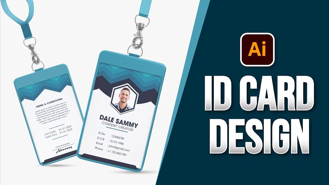 Create STUNNING ID CARDS in Adobe Illustrator Like a Pro! - YouTube