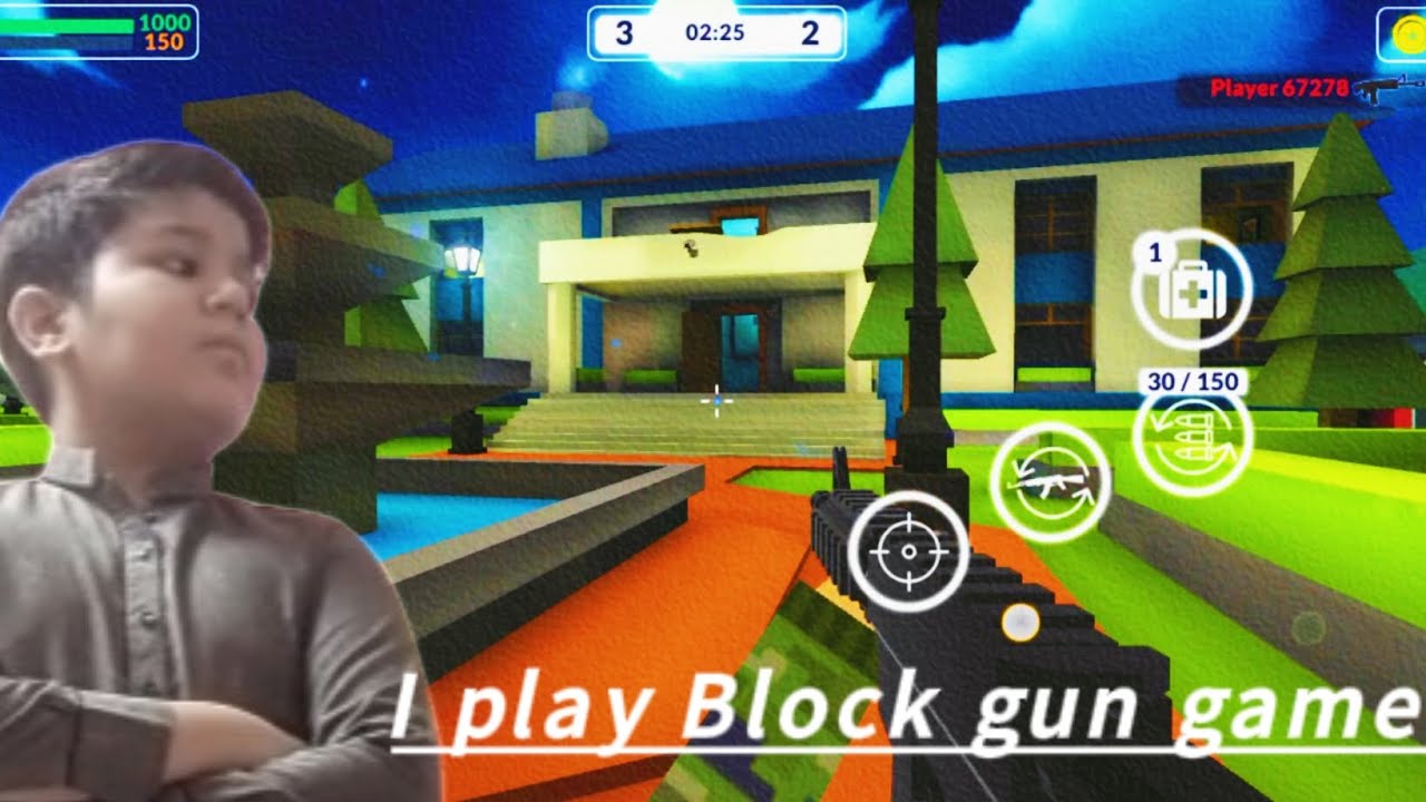 I play Block gun game - YouTube
