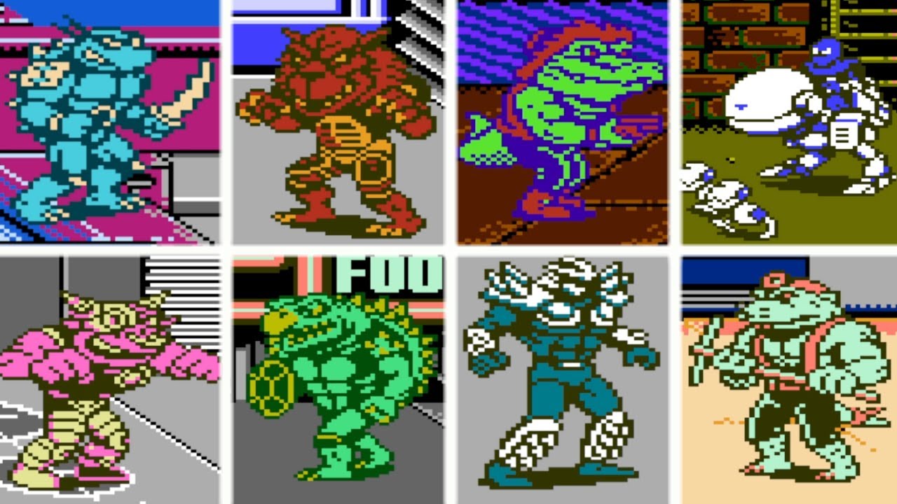 TMNT III: The Manhattan Project (NES) – All Boss Fights in 4K | No ...