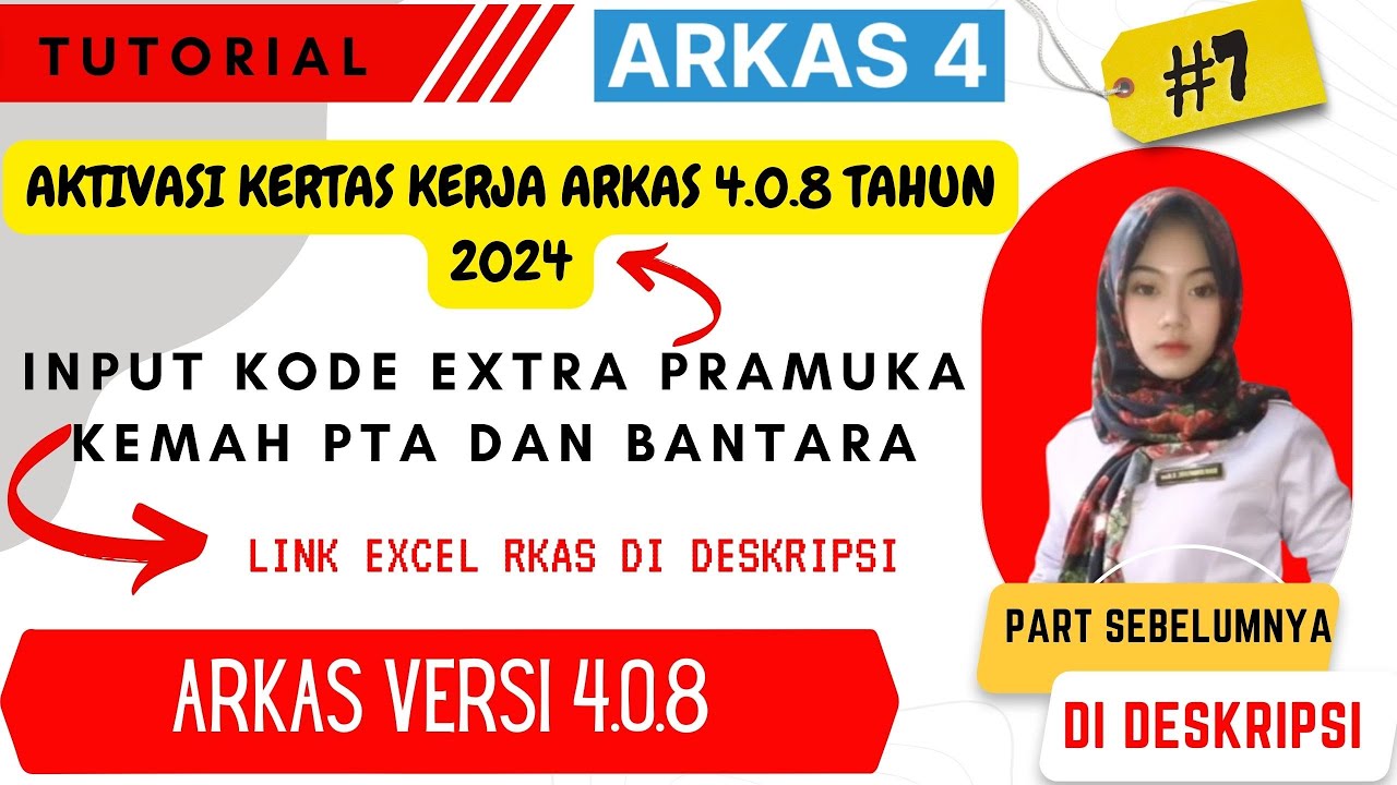 🔴CARA MENGISI KERTAS KERJA ARKAS 4 TAHUN 2024 REK EKSTRA PRAMUKA /KEMAH PTA dan BANTARA - YouTube