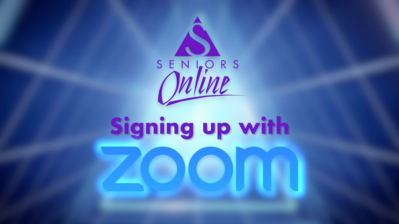 Seniors Online: Signing up with Zoom - YouTube