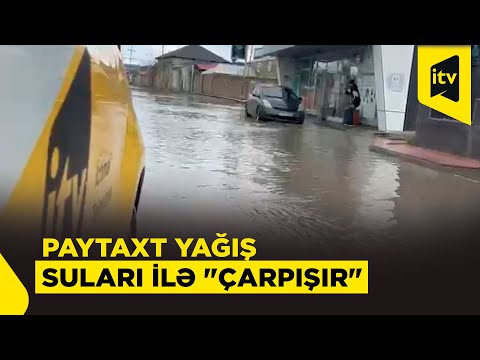 Yağışdan sonra Binədə son vəziyyət: qəsəbədə həyat dayanıb