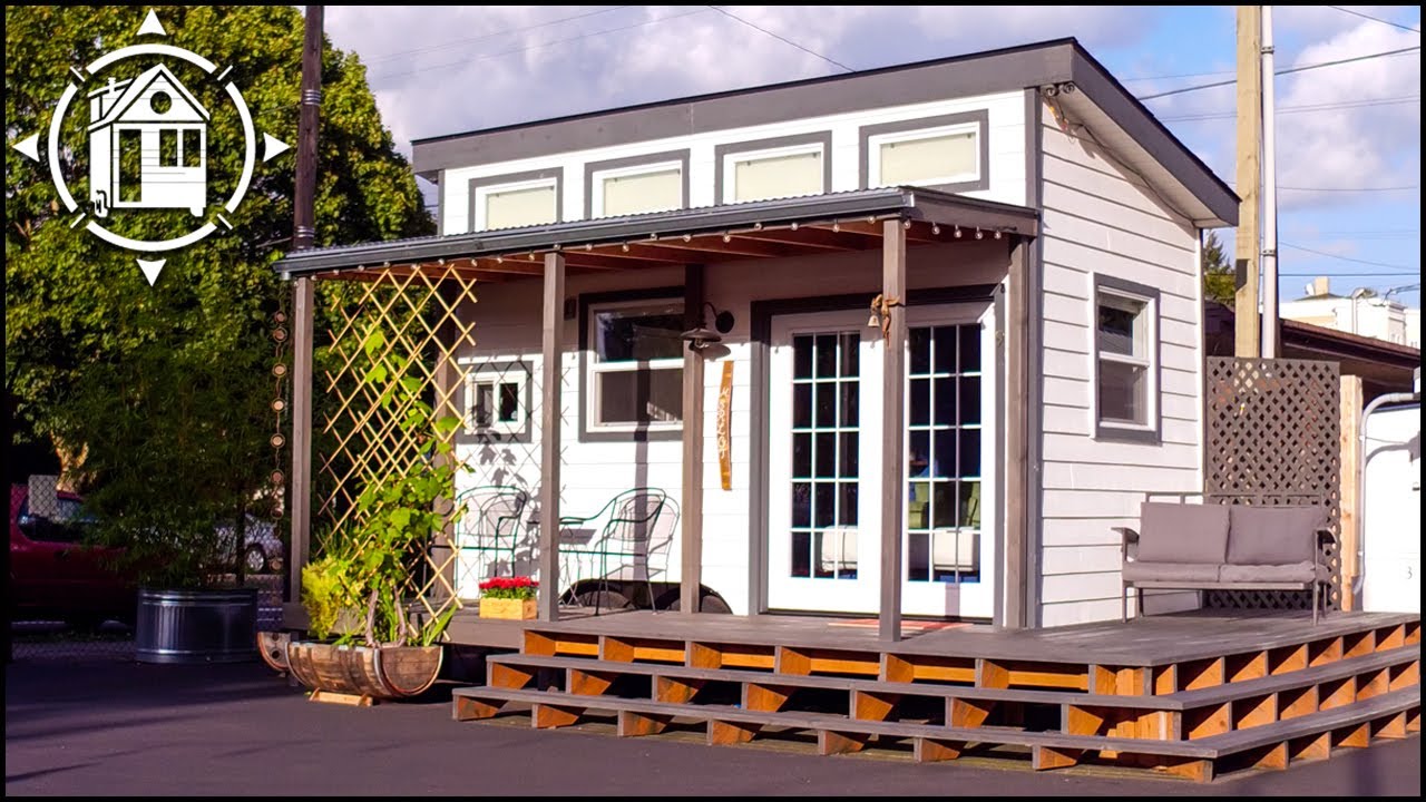 This Cute Shed Style Tiny House is Available for Rent! - YouTube