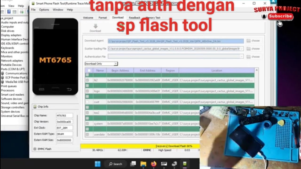 Flash Redmi 6a tanpa auth dengan sp flash tool - YouTube