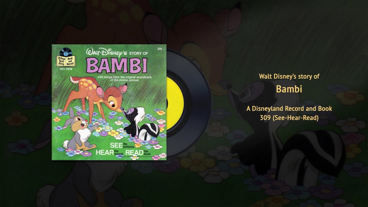 Walt Disney's Bambi (See-Hear-Read 309) | Vintage Disney Vinyl Restored ...