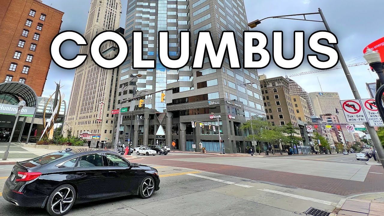 Driving in COLUMBUS OHIO, USA - 4K - YouTube