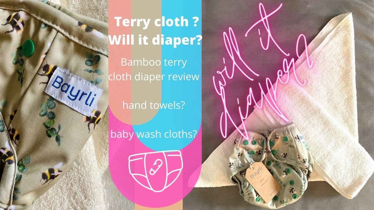 Bayrli bamboo terry cloth diaper | will it diaper? Origami fold - YouTube