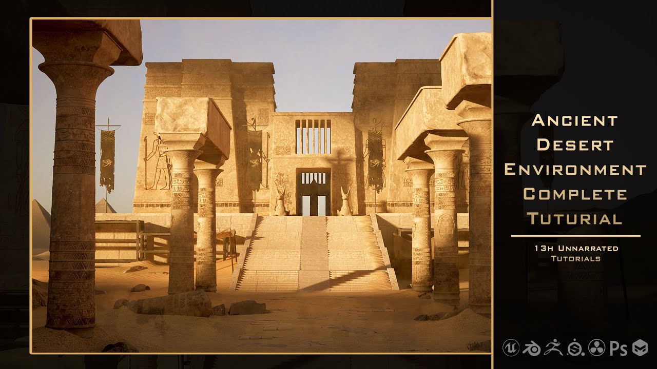 How to Create an Ancient Desert Environment - Complete Course - YouTube