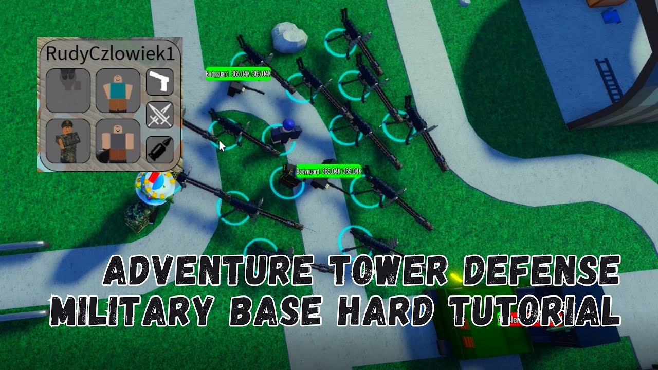 Military Base Hard Solo - Tutorial - Adventure Tower Defense - YouTube