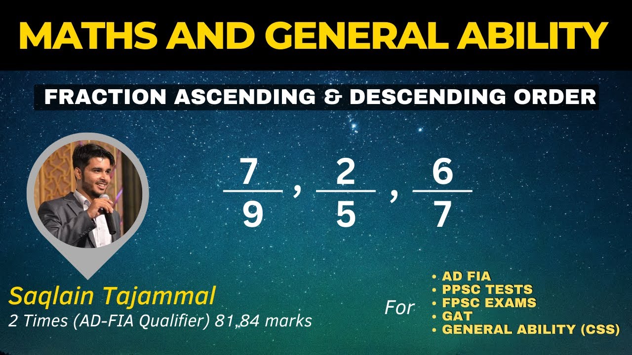 Mastering Fractions: Ascending and Descending Order Made Easy | Maths ...