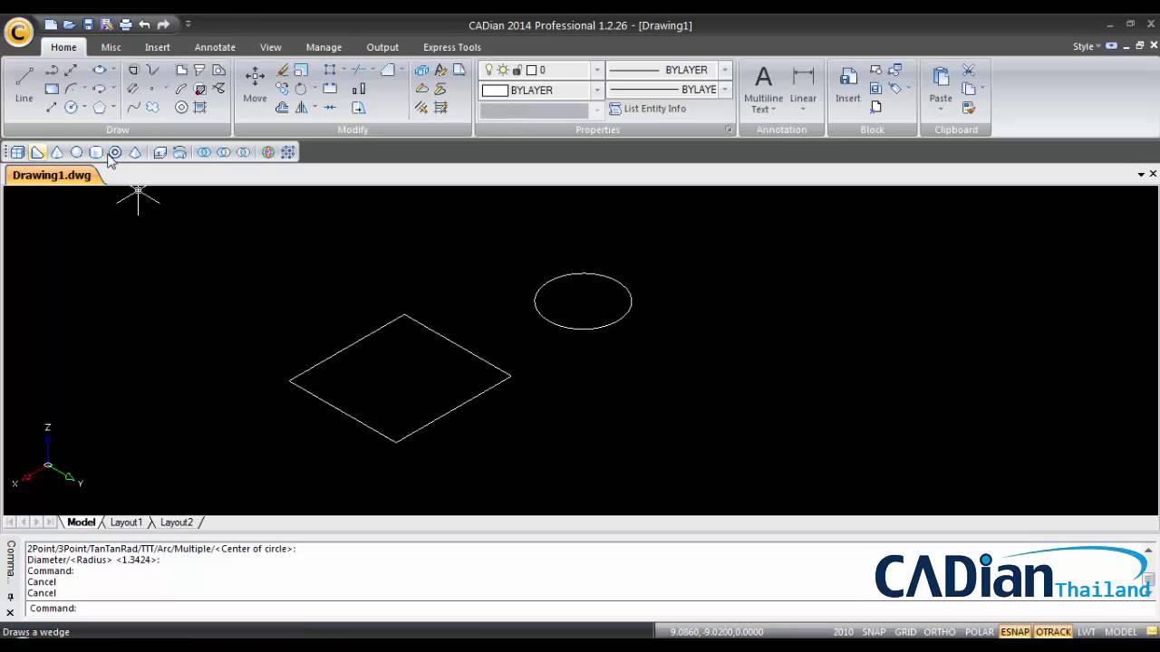 CADian : User Interface เหมือนใกล้เคียงโปรเเกรม AutoCAD - YouTube