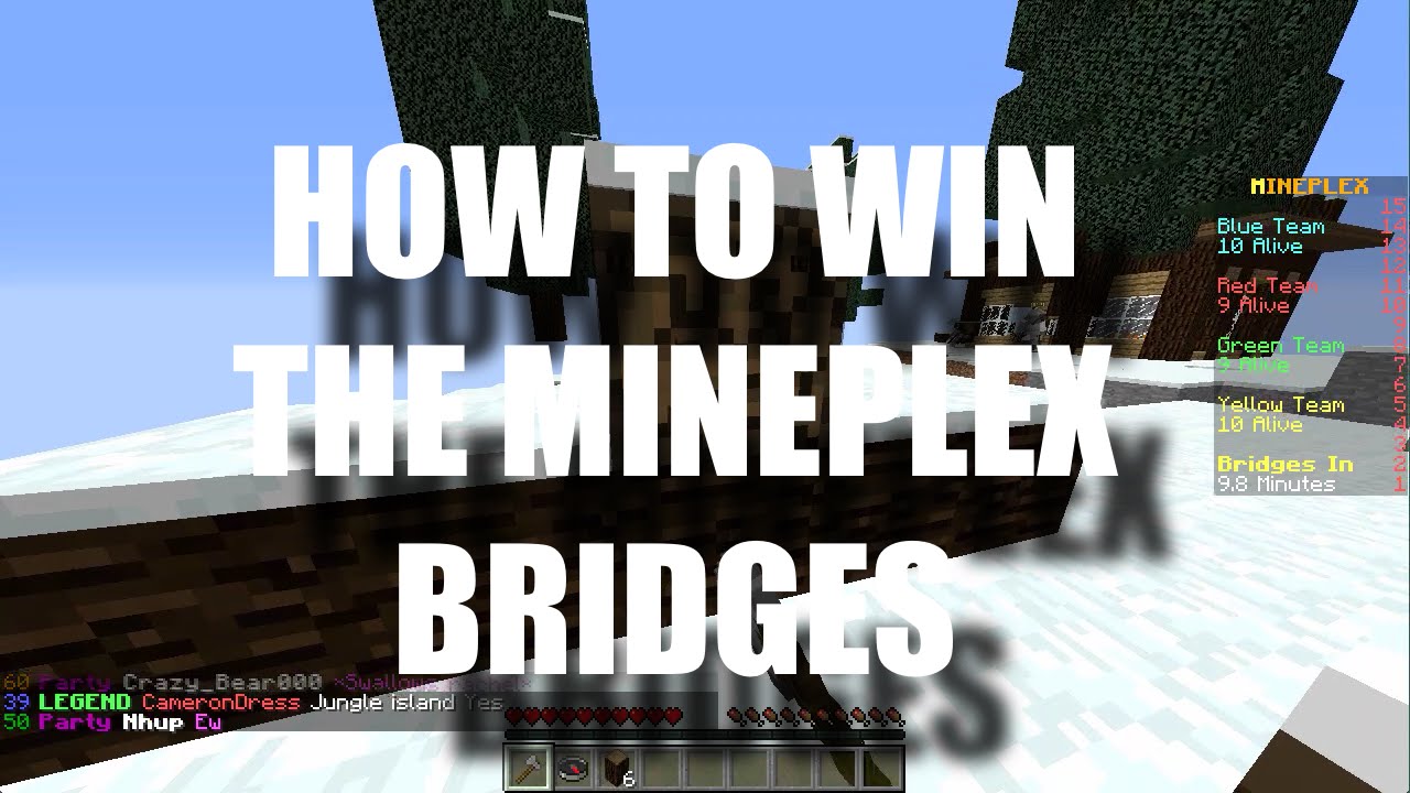 HOW TO WIN THE MINEPLEX BRIDGES! - YouTube