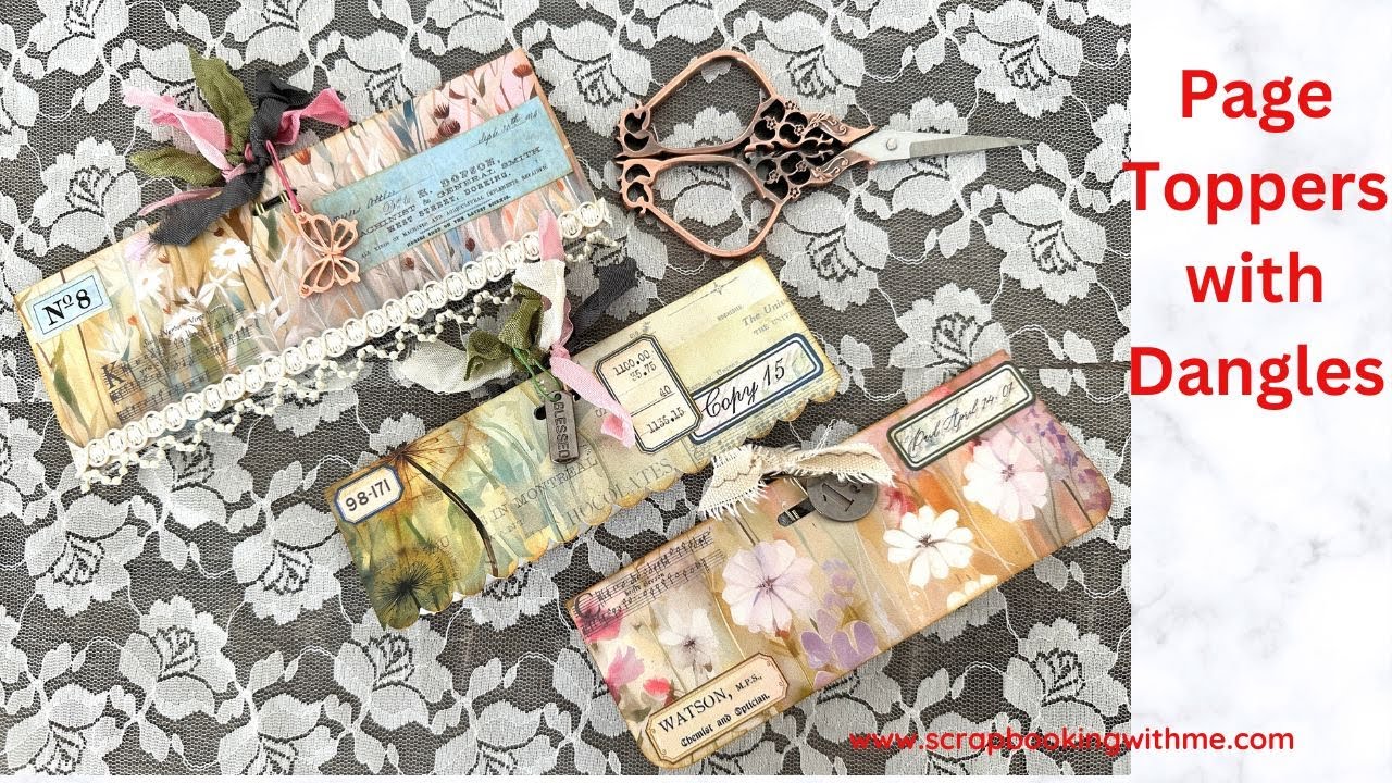 NEW EASY PAGE TOPPERS WITH HIDDEN PAPER CLIPS AND DANGLES - YouTube
