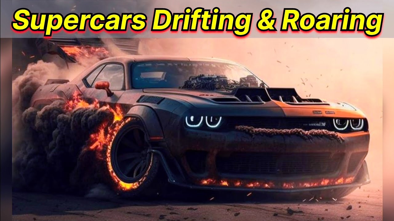 Supercars Drifting and Engine Sound | Drifting and roaring | Car ...
