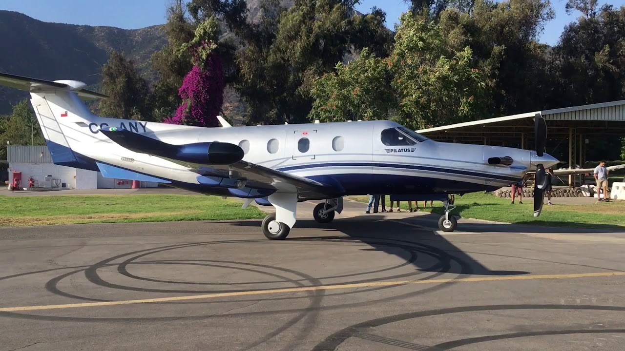 Pilatus PC-12 engine start up - YouTube