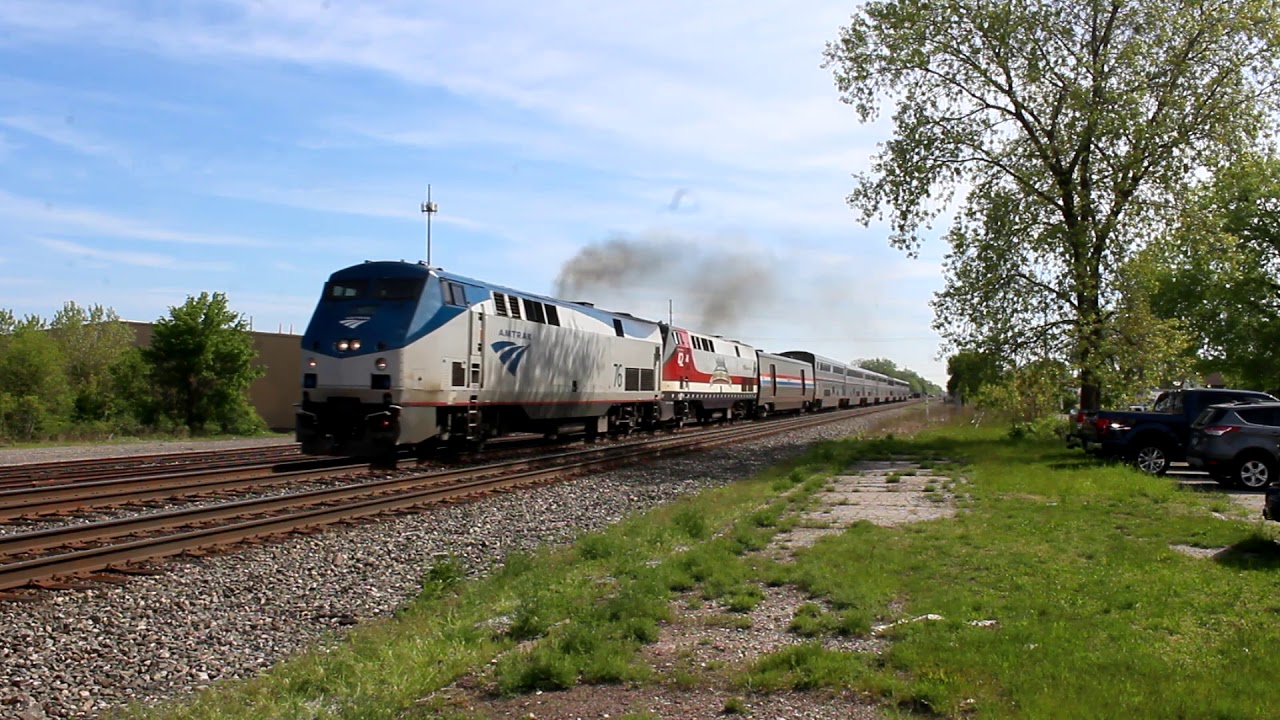 Amtrak 29 The Capitol Limited with a good sounding K5LA. - YouTube