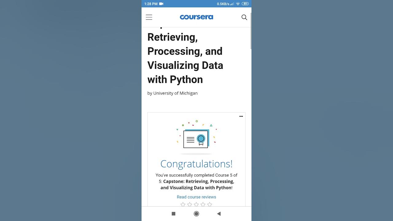 Capstone Retrieving Processing And Visualizing Data With Python All Quiz Answer Youtube