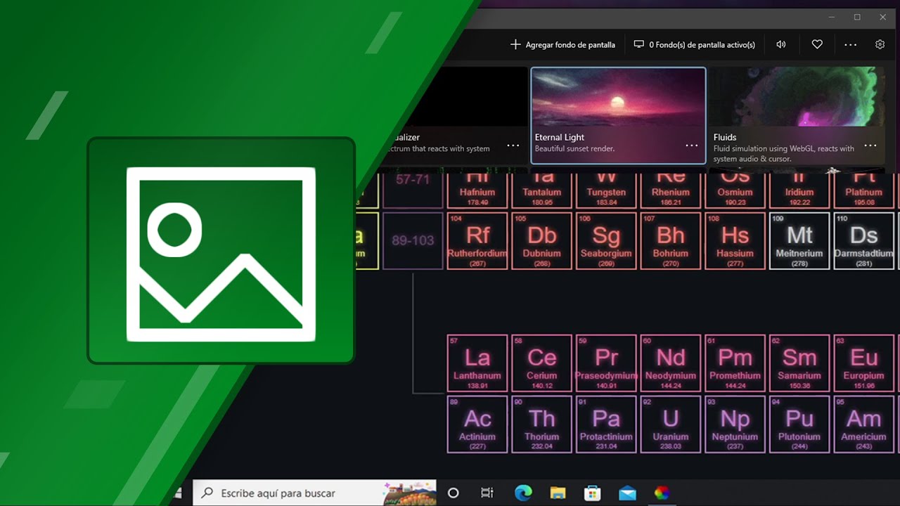 Cómo poner un fondo de pantalla animado en Windows - YouTube
