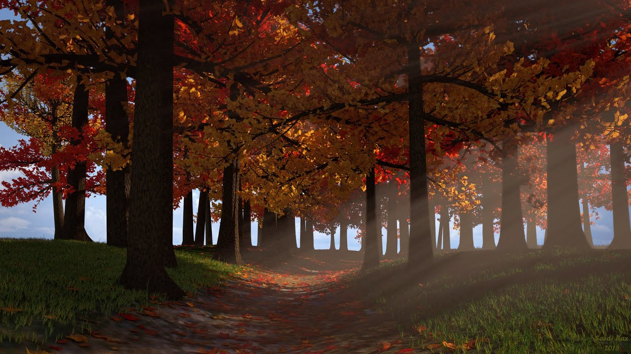 Blender Tutorial - Autumn Path Part III (Final) - YouTube