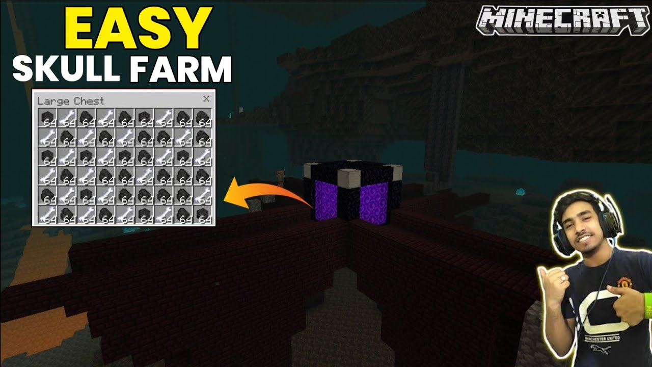 How To Make A Wither Skeleton Skull Farm in Minecraft! - YouTube