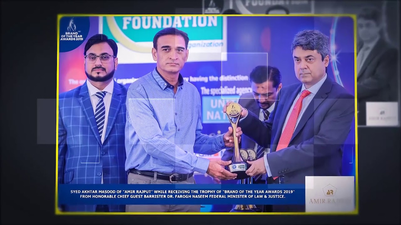 Amir Rajput || Winner Of Brand Of The Year Awards 2019 - YouTube
