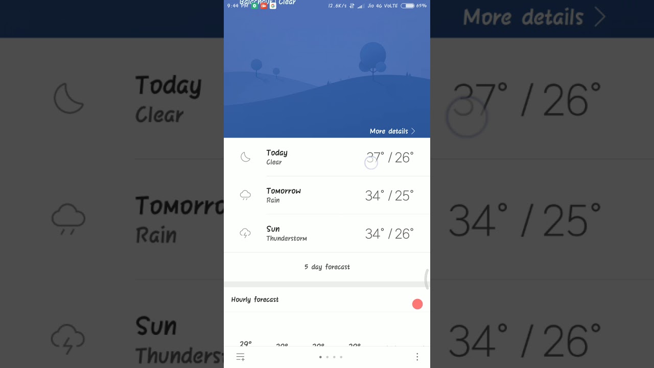 Miui 8 : New Weather app ; v8.5.4.0 - YouTube